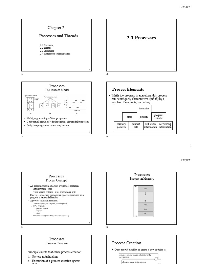 Chap02 Processes and Threads | PDF