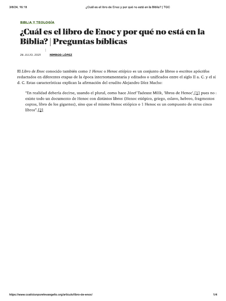 Libro de Enoc | PDF