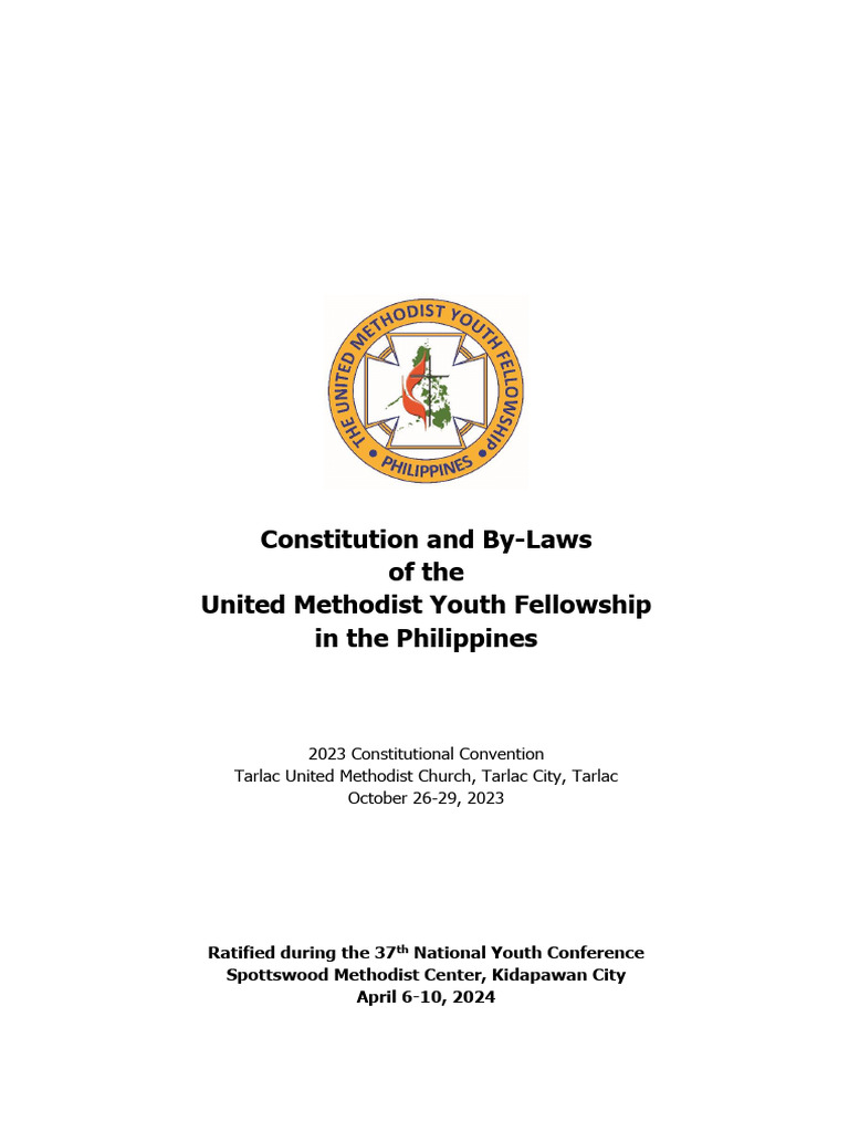 2024 Ratified Constitution and By-Laws of The UMYFP | PDF