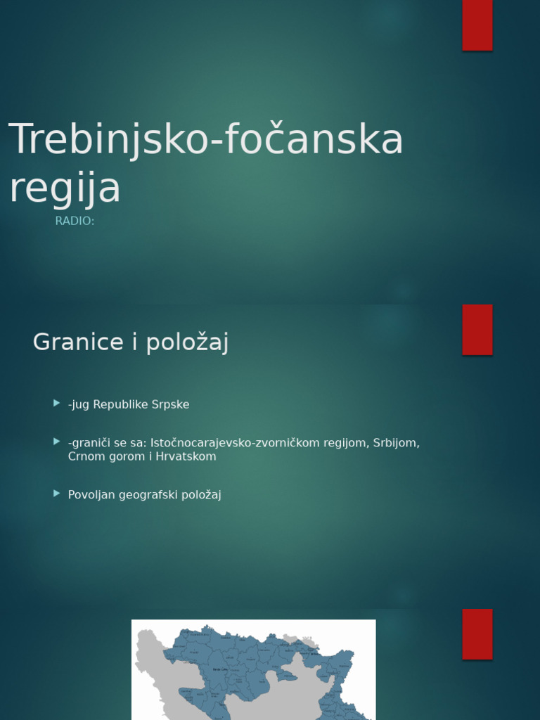 Trebinjsko-Fočanska Regija | PDF