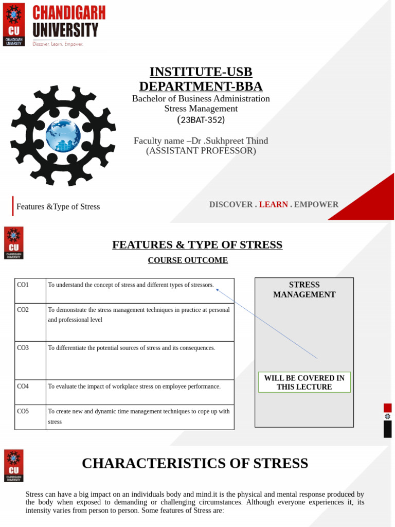 1.3.1 Characteristics Type of Stress | PDF
