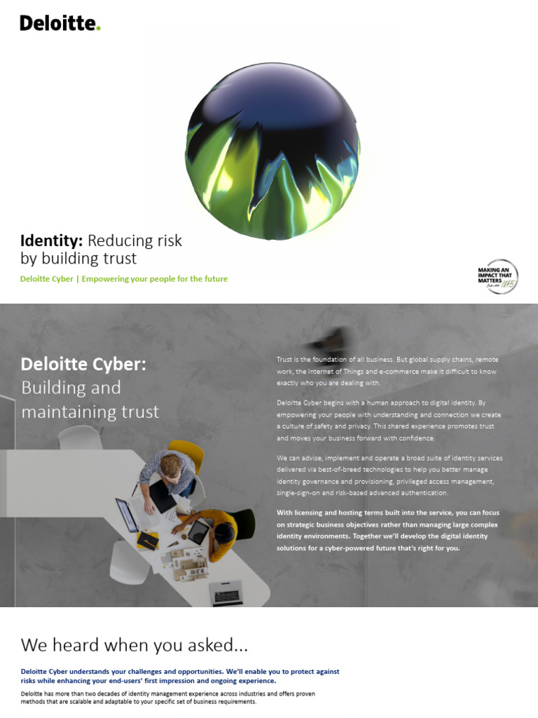 Deloitte NL Risk Cyber Identity Brochure | PDF