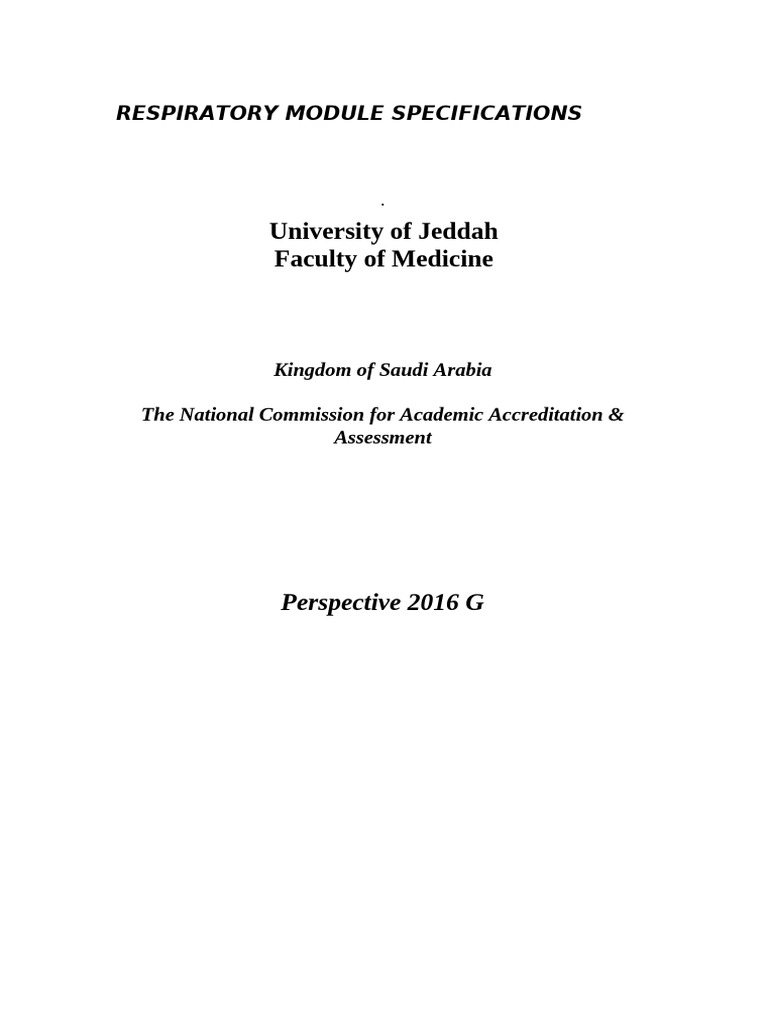 RESPIRATORY - MINI-SpecificationS | PDF