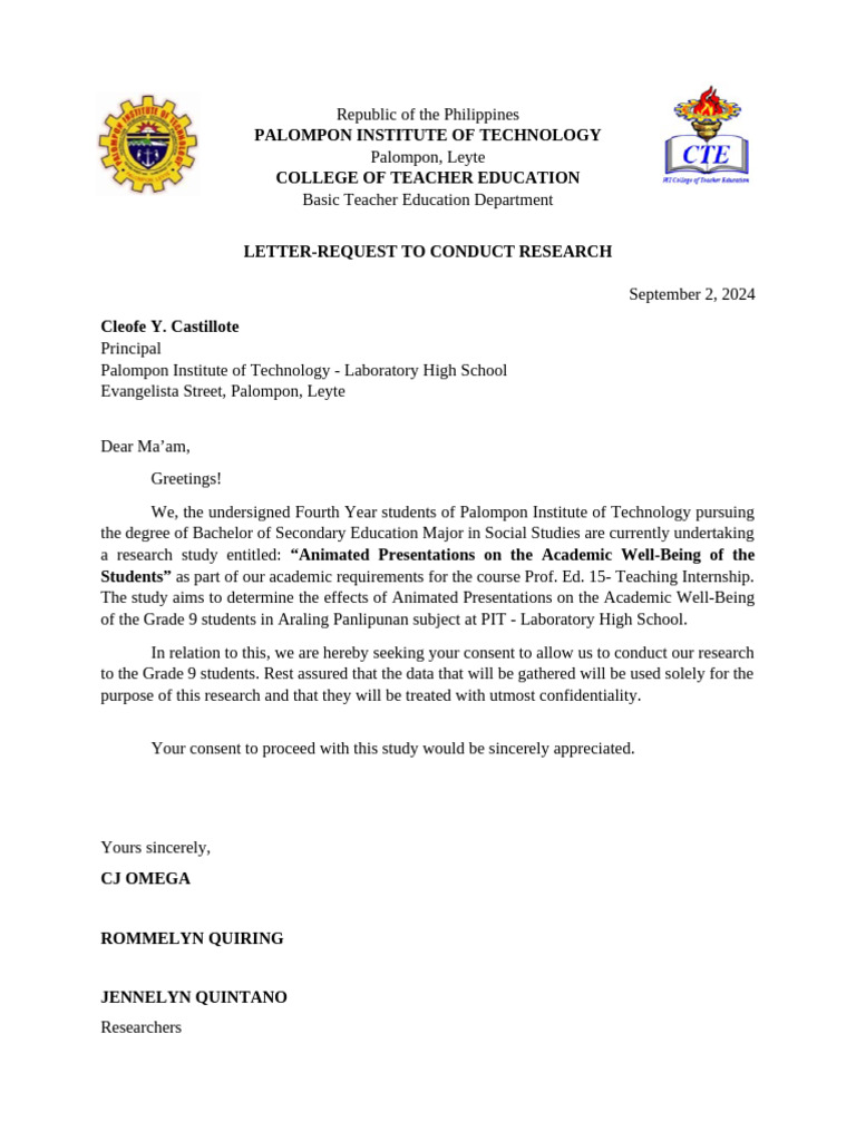 Letters For Research | PDF