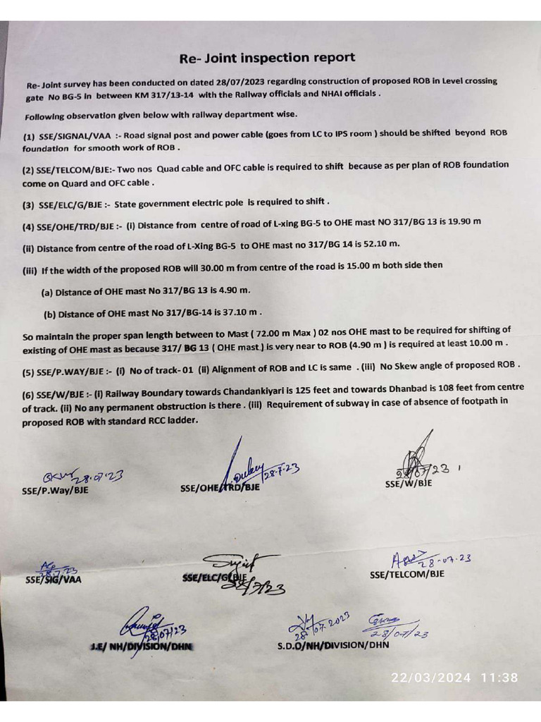 Re Joint Inspection | PDF