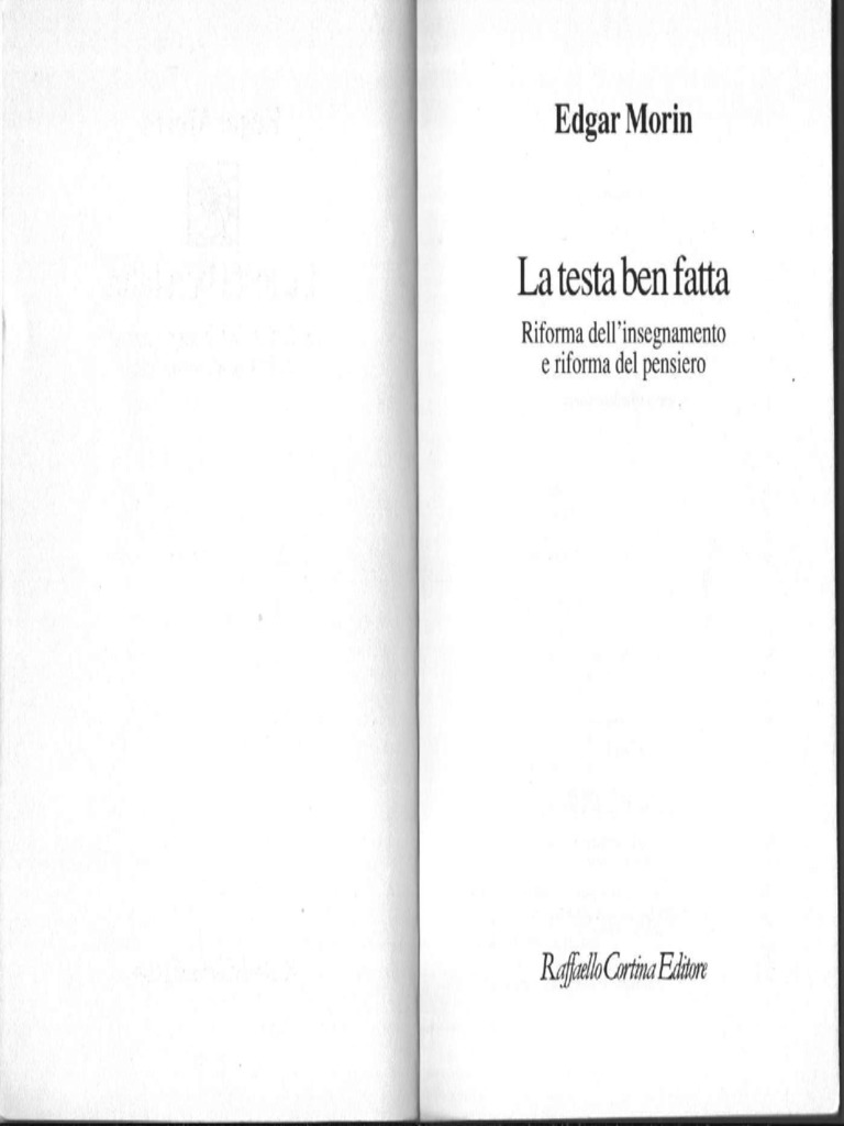 Morin La Testa Ben Fatta Fino | PDF