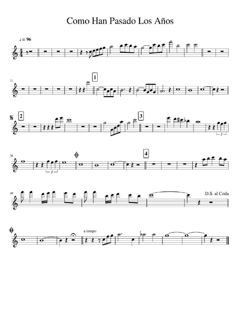 Como Han Pasado Los Años - Rocio Durcal - Violin | PDF