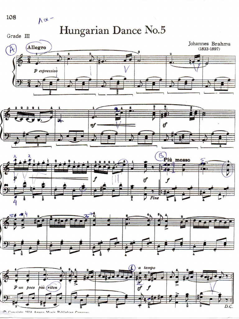 Hungarian Dance No5 - 0001 | PDF