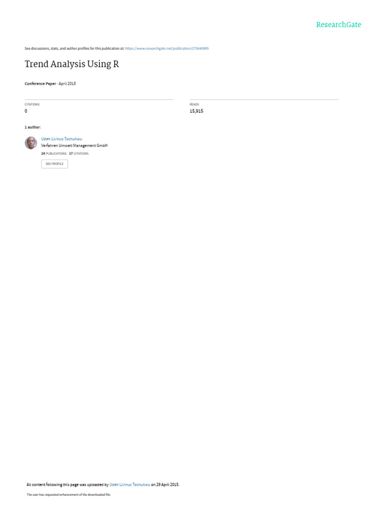 Trend Analysis | PDF