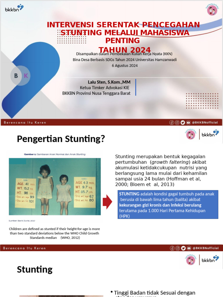 BKKBN - KKN-Paparan Intervensi Serentak Prov NTB New - 2024 | PDF