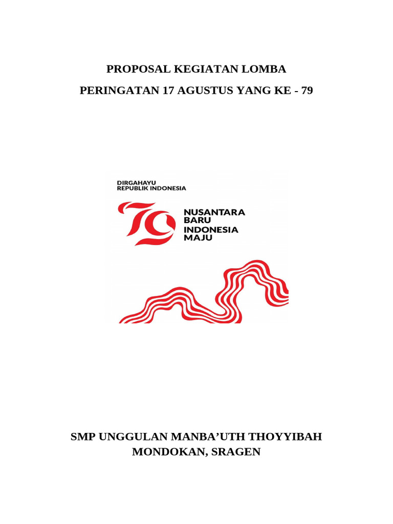 Proposal 17 Agustus OSIS | PDF