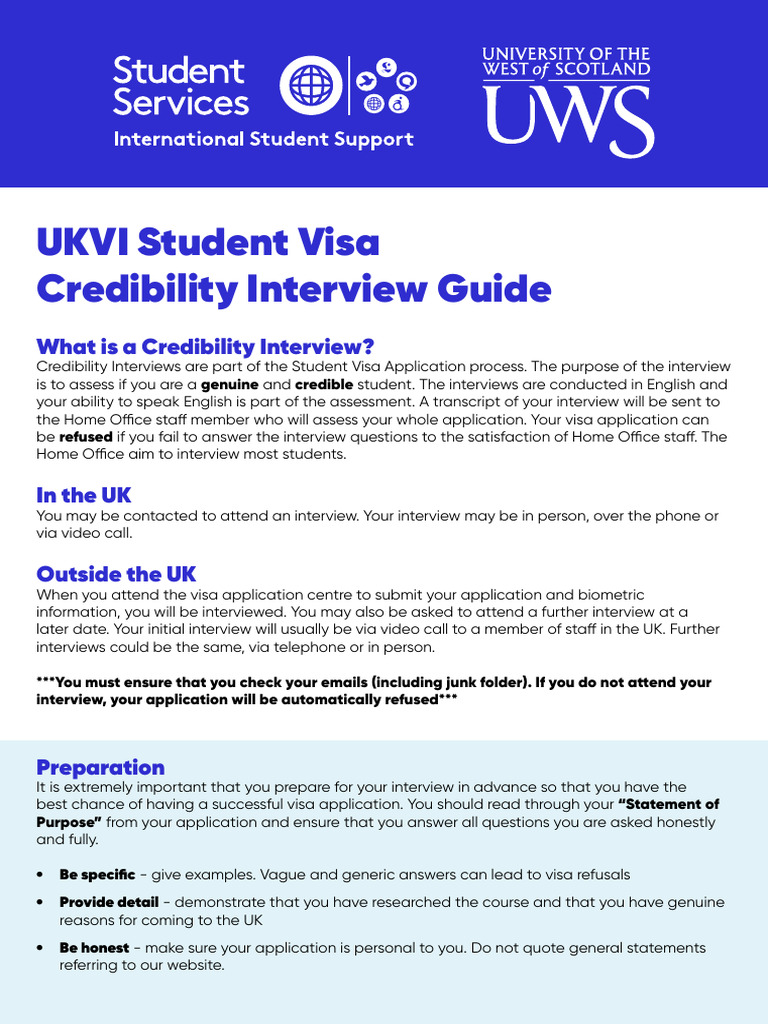Credibility Interview 2022 - Final | PDF