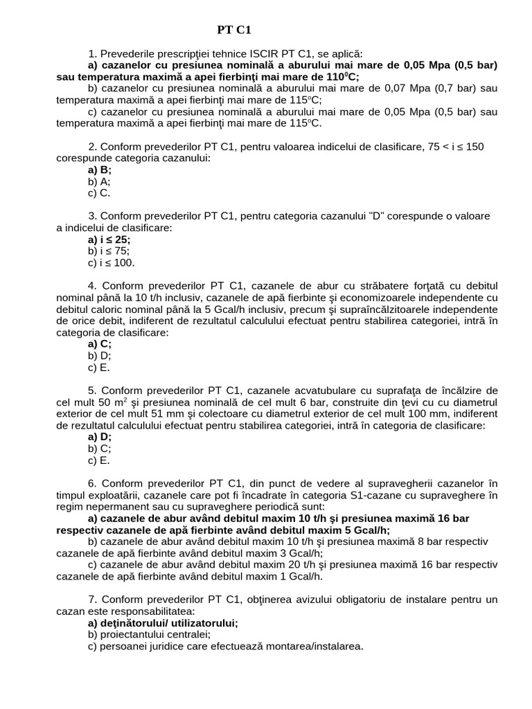 TESTE PT C1.Corectat | PDF