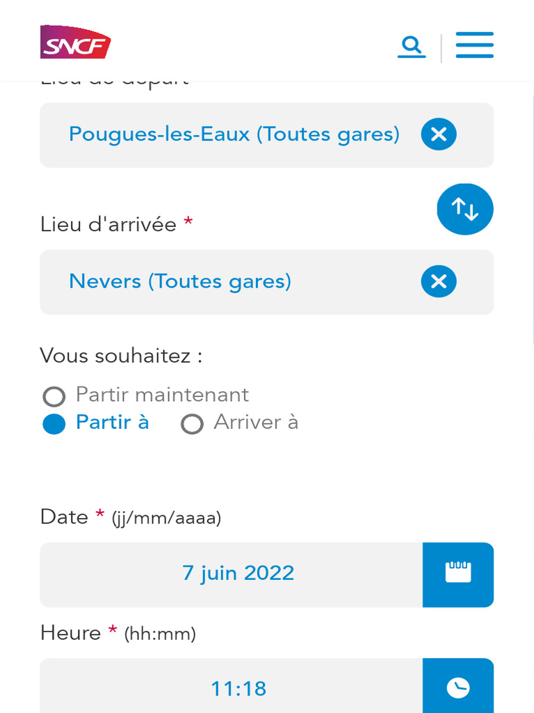 Résultats Itinéraire SNCF 2 | PDF