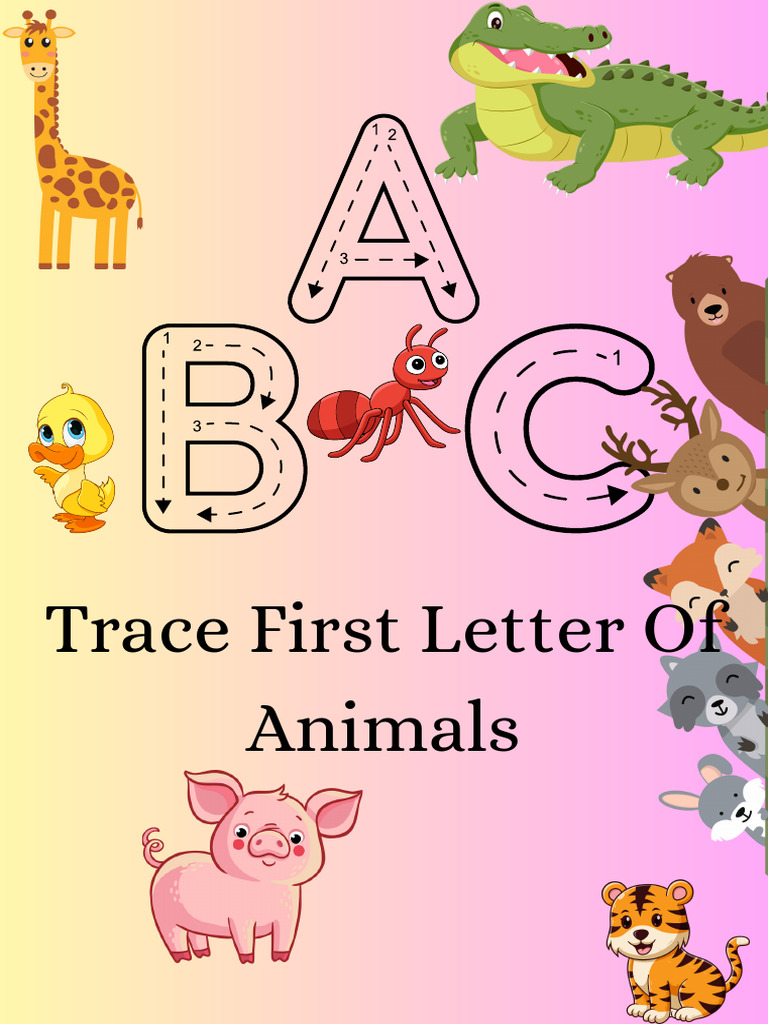 Alphabet Tracing Cards Worksheet in Pastel Colors Illustrative ...