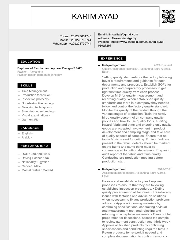 Karim q-8 | PDF