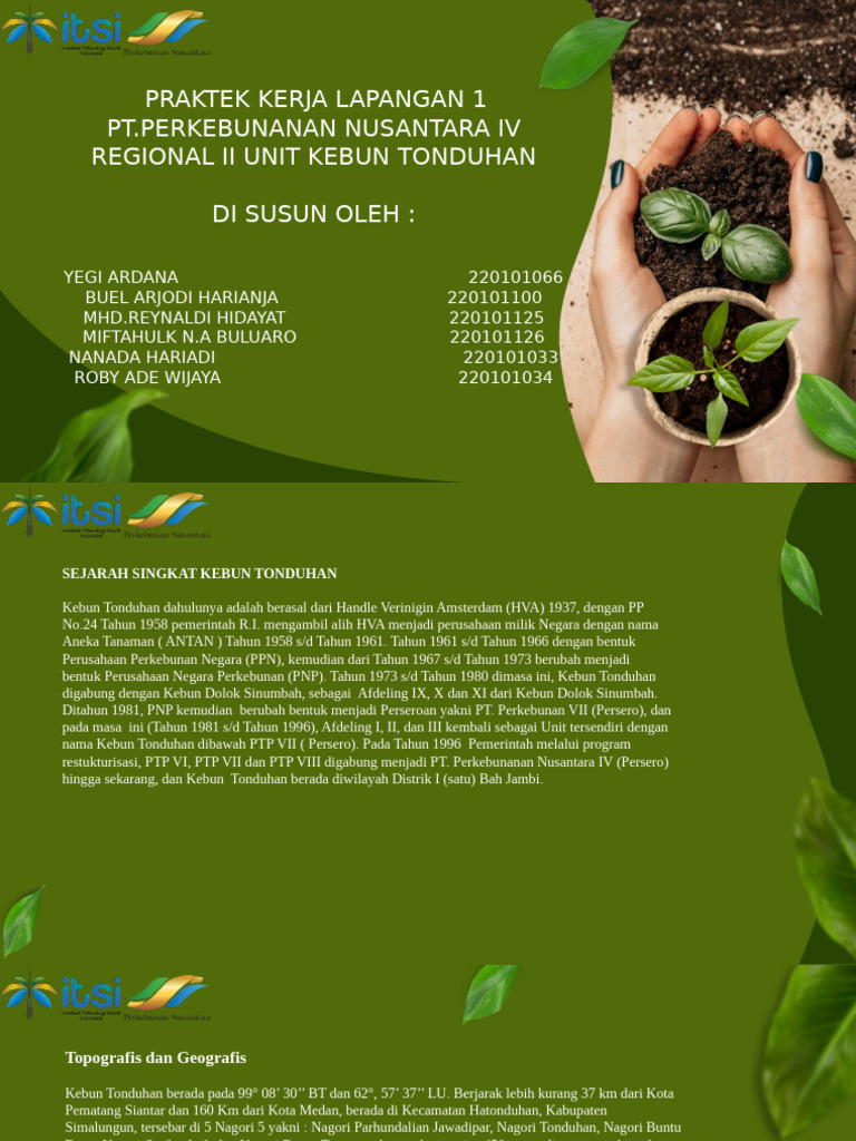 Kebun Tonduhan PTPN 4 | PDF