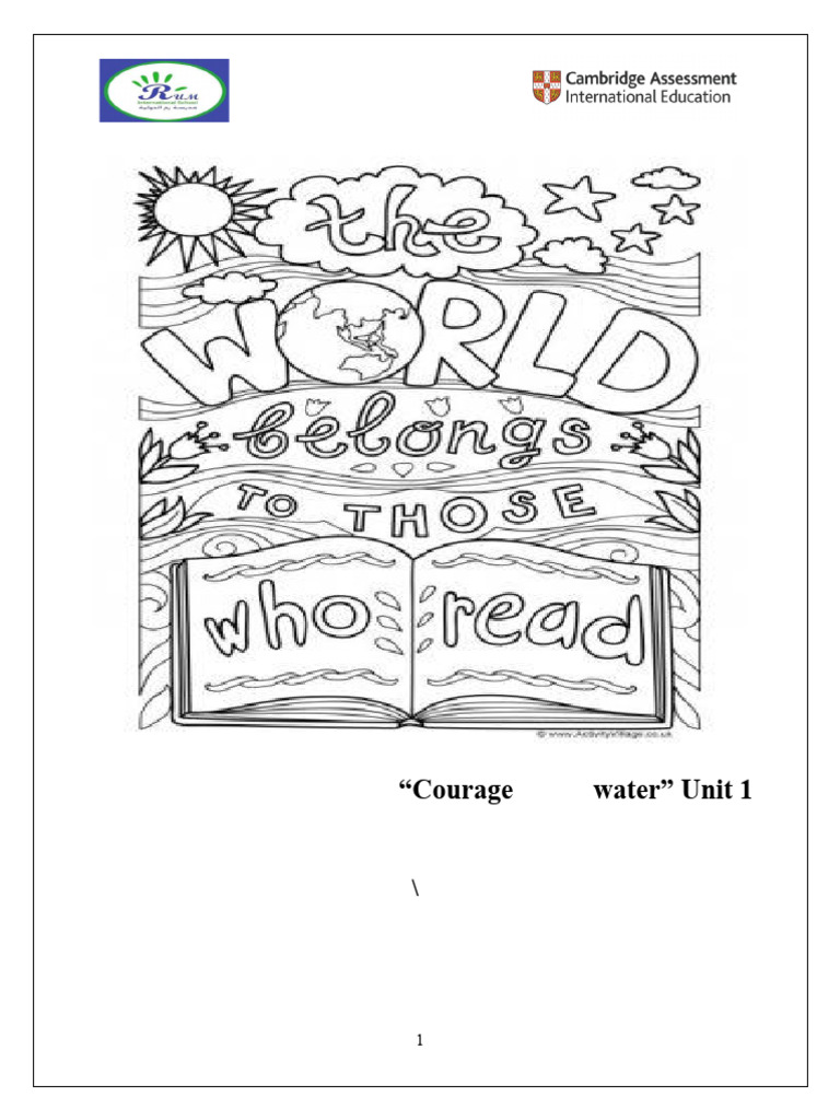 Courage in The Water Grade 7 | PDF