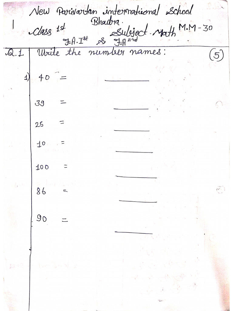 Pinki Mam Maths | PDF