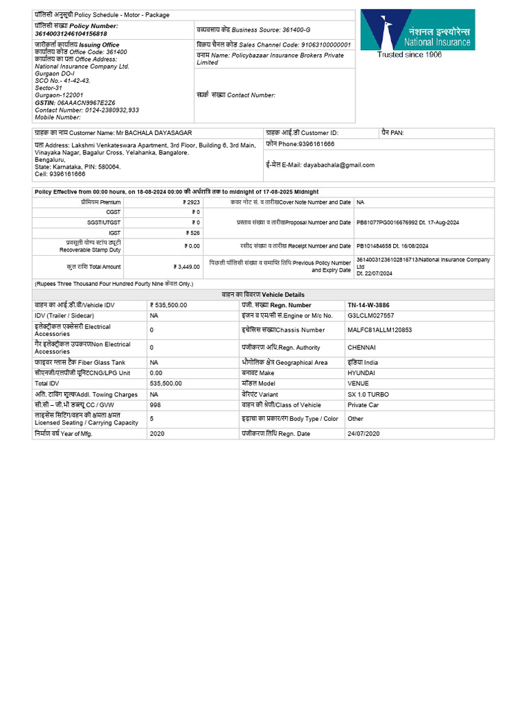 Car Insurance 2024-25 | PDF | Insurance | Driver's License