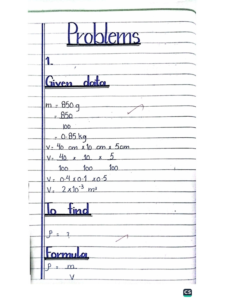 Physics Numericals Unit 7 | PDF