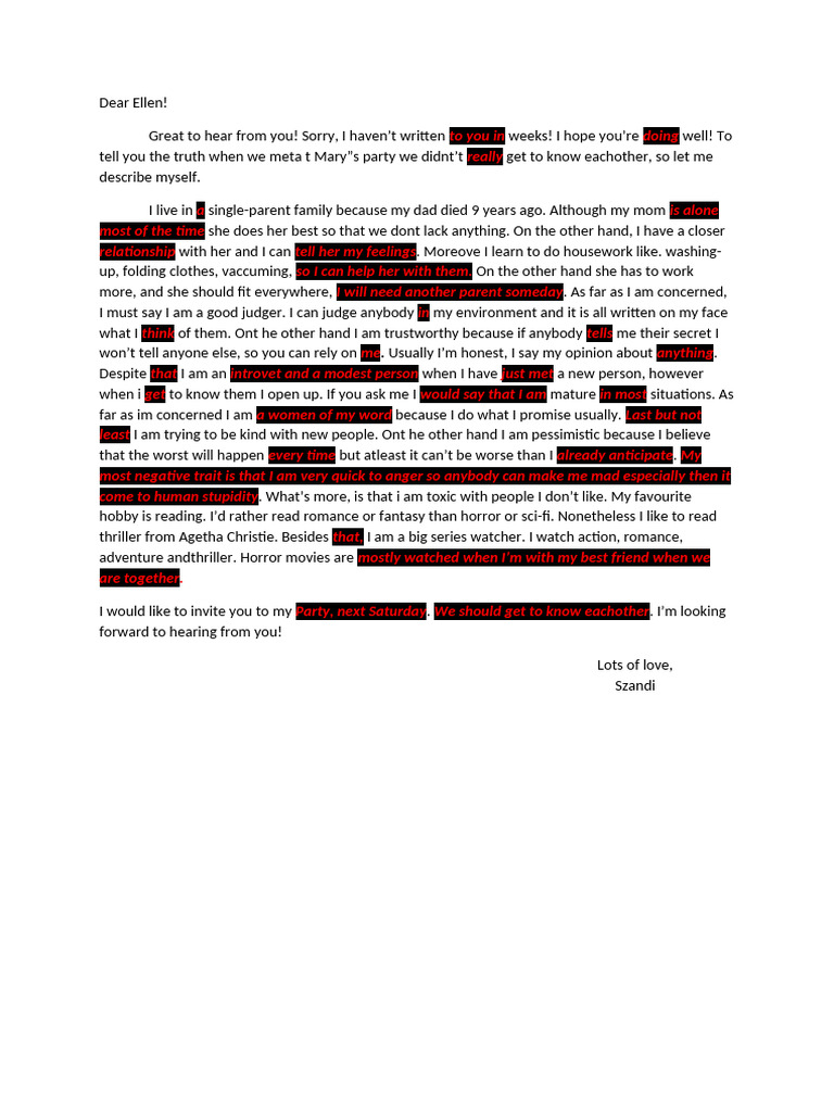 Dear Ellen | PDF | Wellness | Mystery, Thriller & Crime Fiction