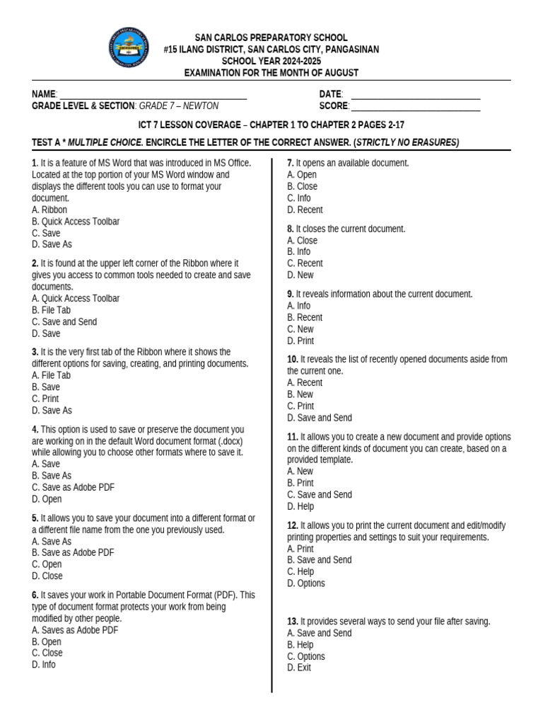 Exam 7 | PDF