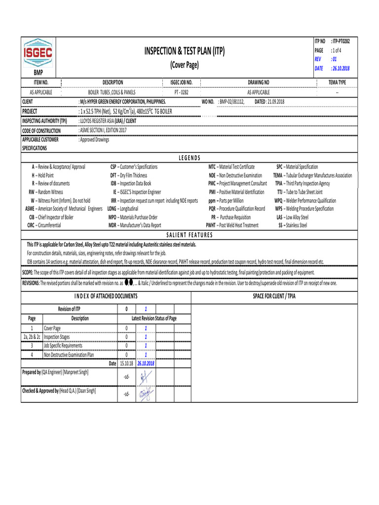 Itp-Pt0282 Rev01 | PDF