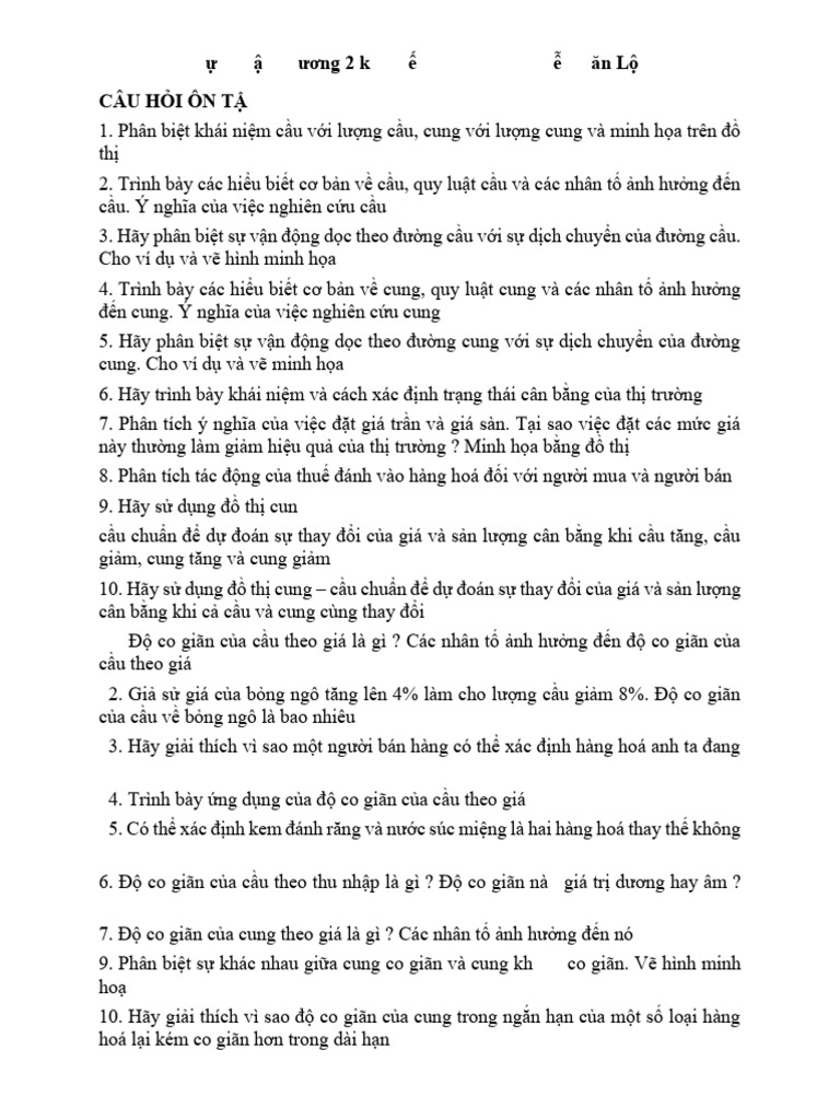 Tự Ôn Tập Chương 2 KTVM | PDF