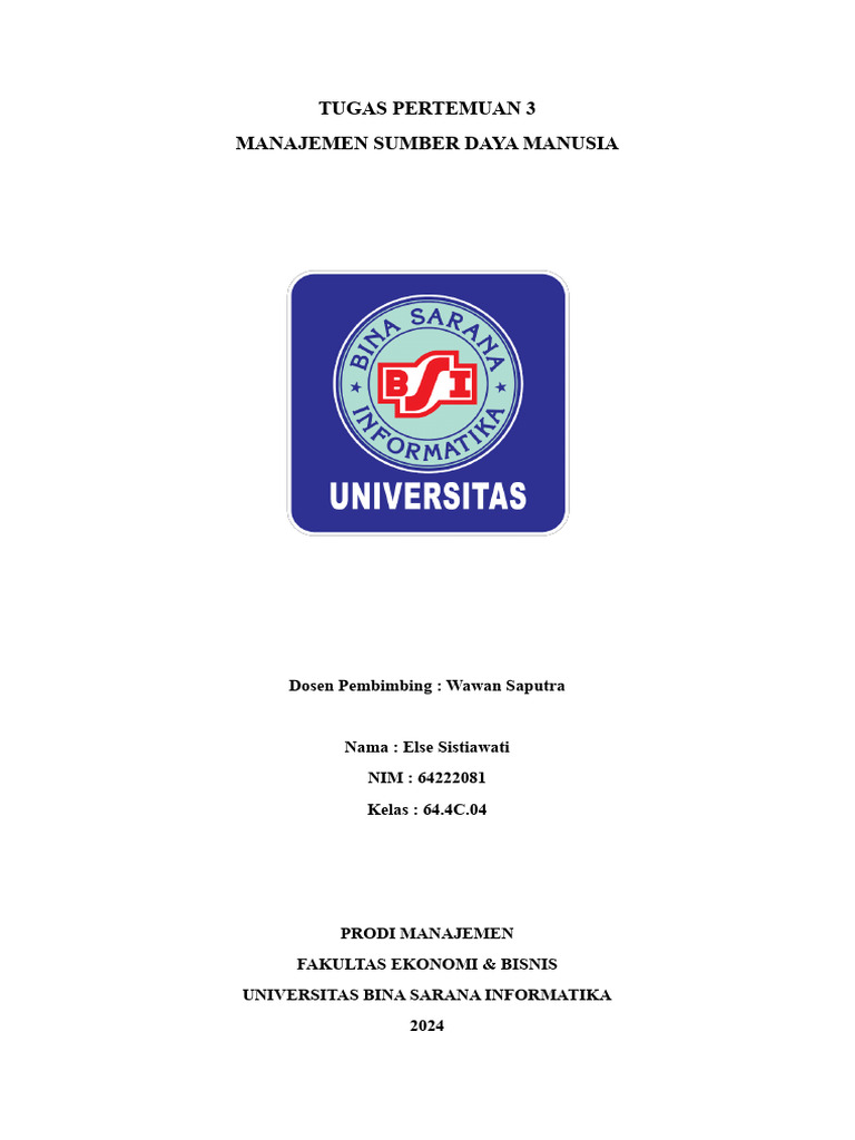 Tugas Pertemuan 3 | PDF Tugas Pertemuan 3 | PDF