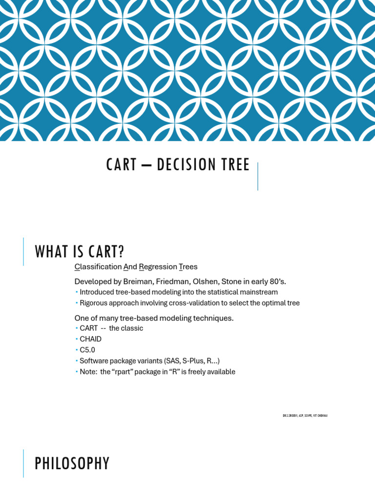 Cart ClassifierDecisionTree | PDF