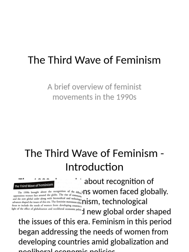 Third Wave Feminism in the 1990s | PDF