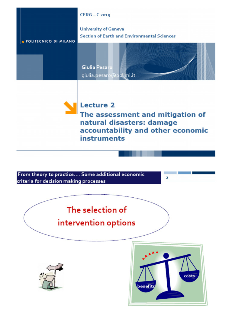 Damage Accounting and Other Economic Tools | PDF