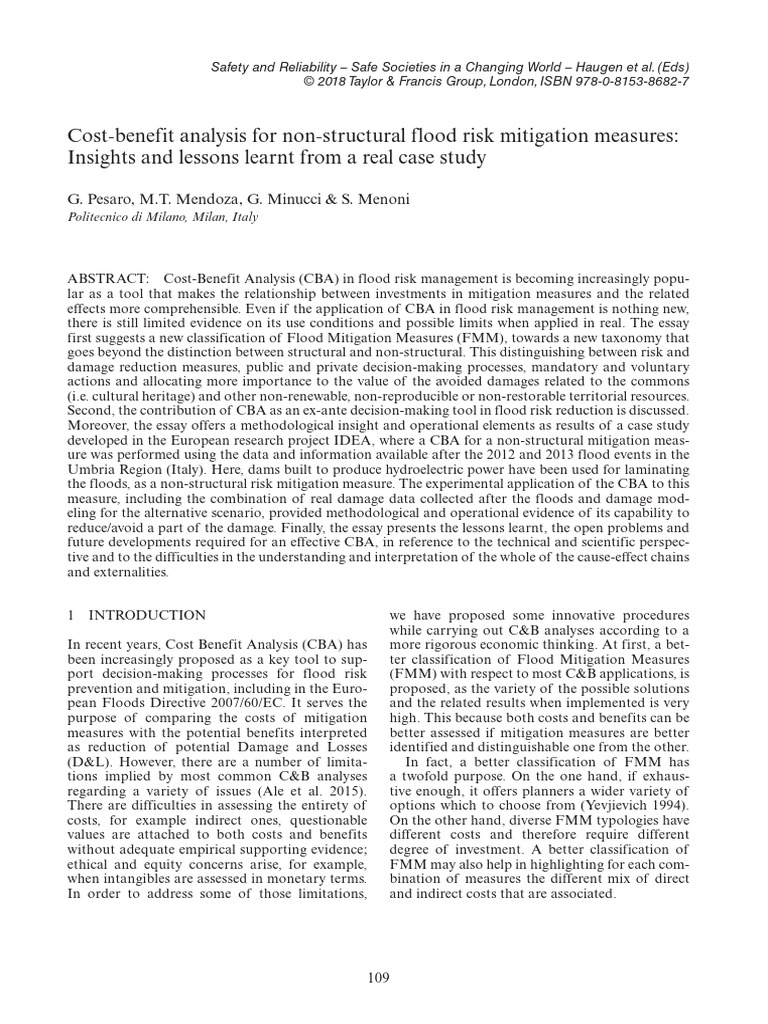 CBA Analysis Dams | PDF