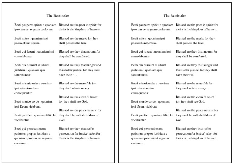 The Beatitudes Pdf Pdf