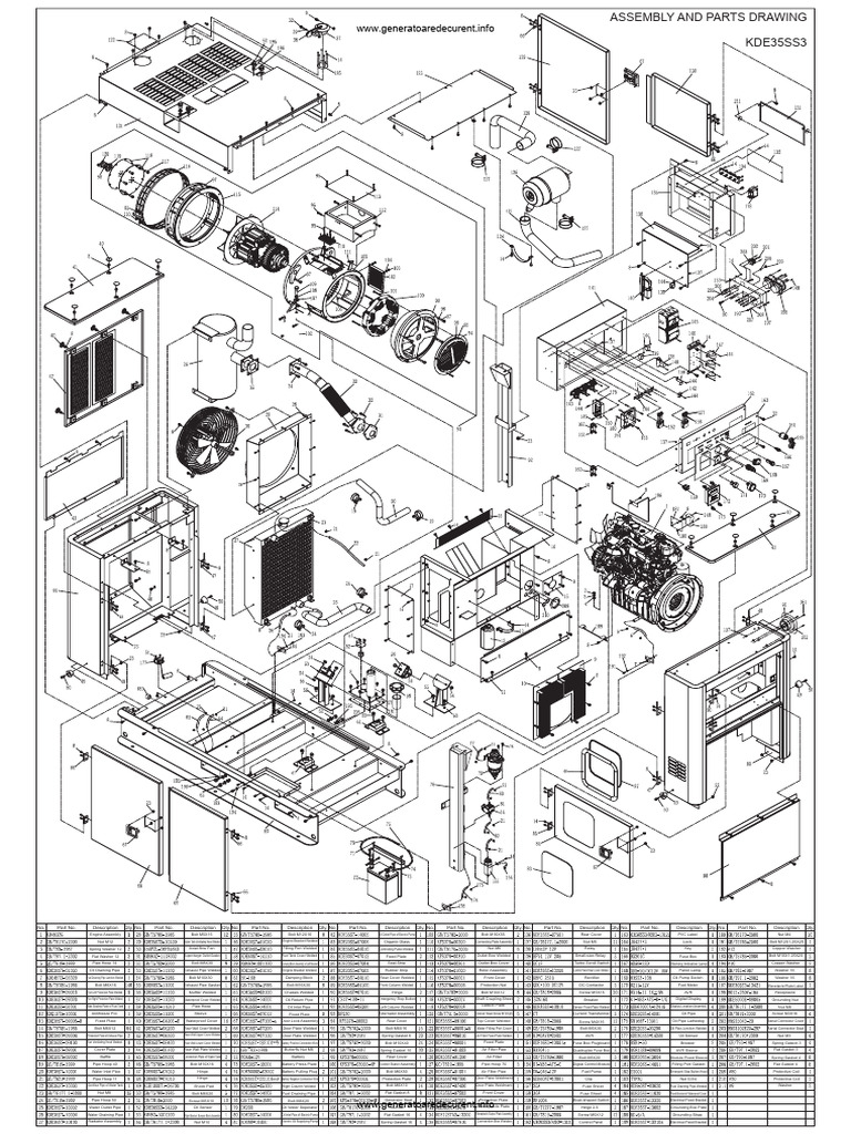 Schema Generator Curent Kipor KDE35SS3 | PDF