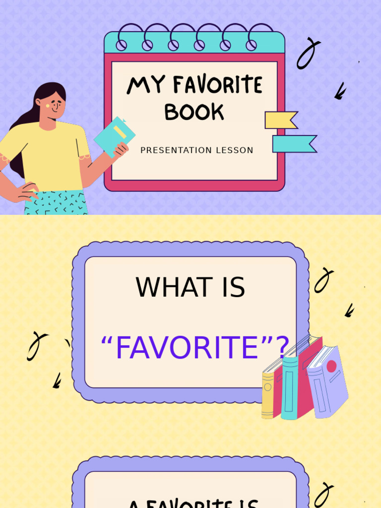 Lesson 7 - My Favorite Book | PDF