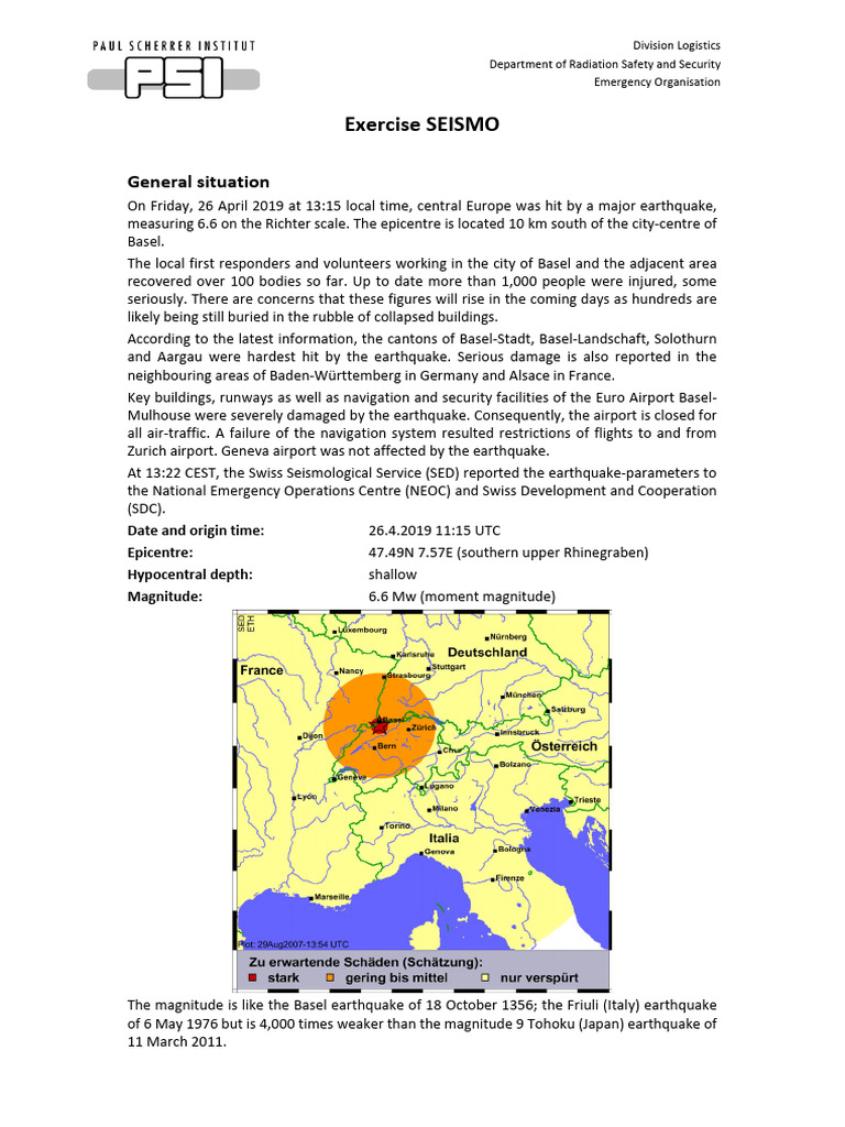 CERG 20190426 Crisis Management Exercise Start | PDF