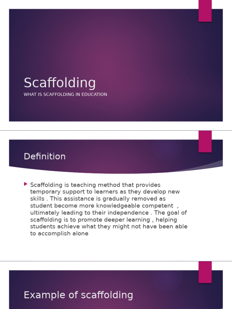 Scaffolding | PDF