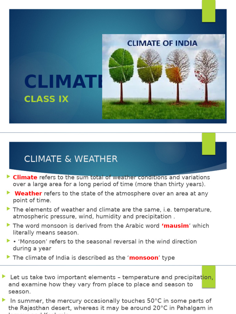 Climate Class Ix | PDF