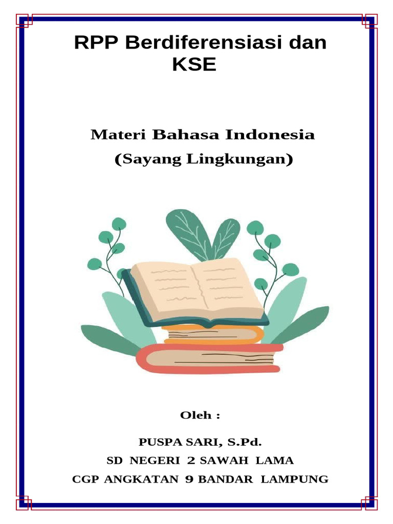 RPP Berdiferensiasi Dan KSE | PDF