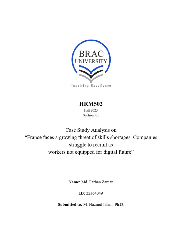 MD Farhan Zaman 22364049 Case Study 2 | PDF