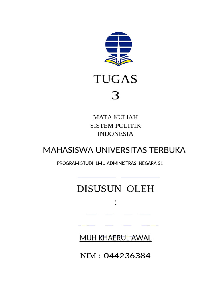 Tugas 3 Sistem Politik Indonesia | PDF