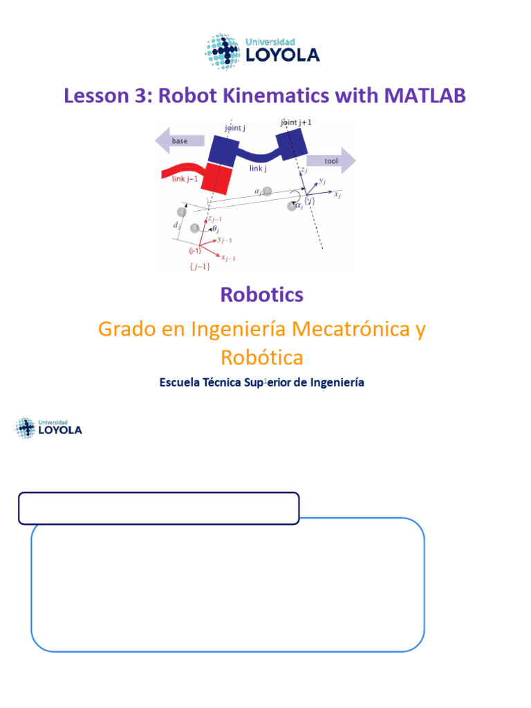 Lesson 3 (Class 5) Kinematics With Matlab | PDF