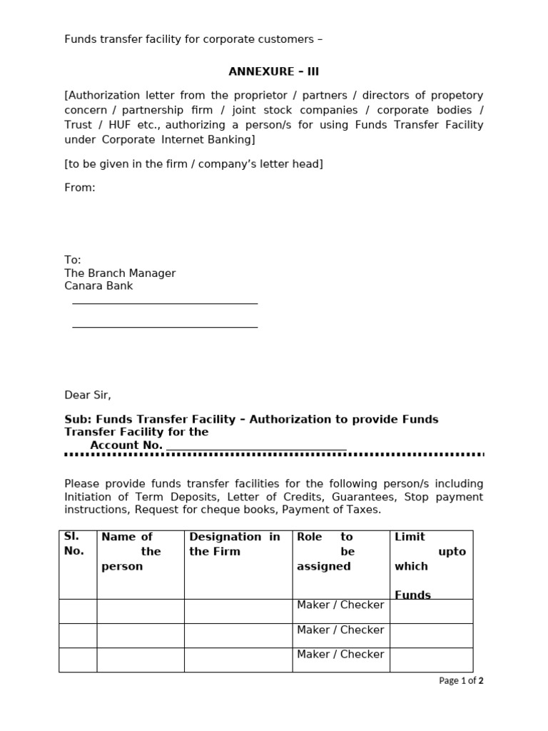 CFT - Annexure Iii - 054803 | PDF