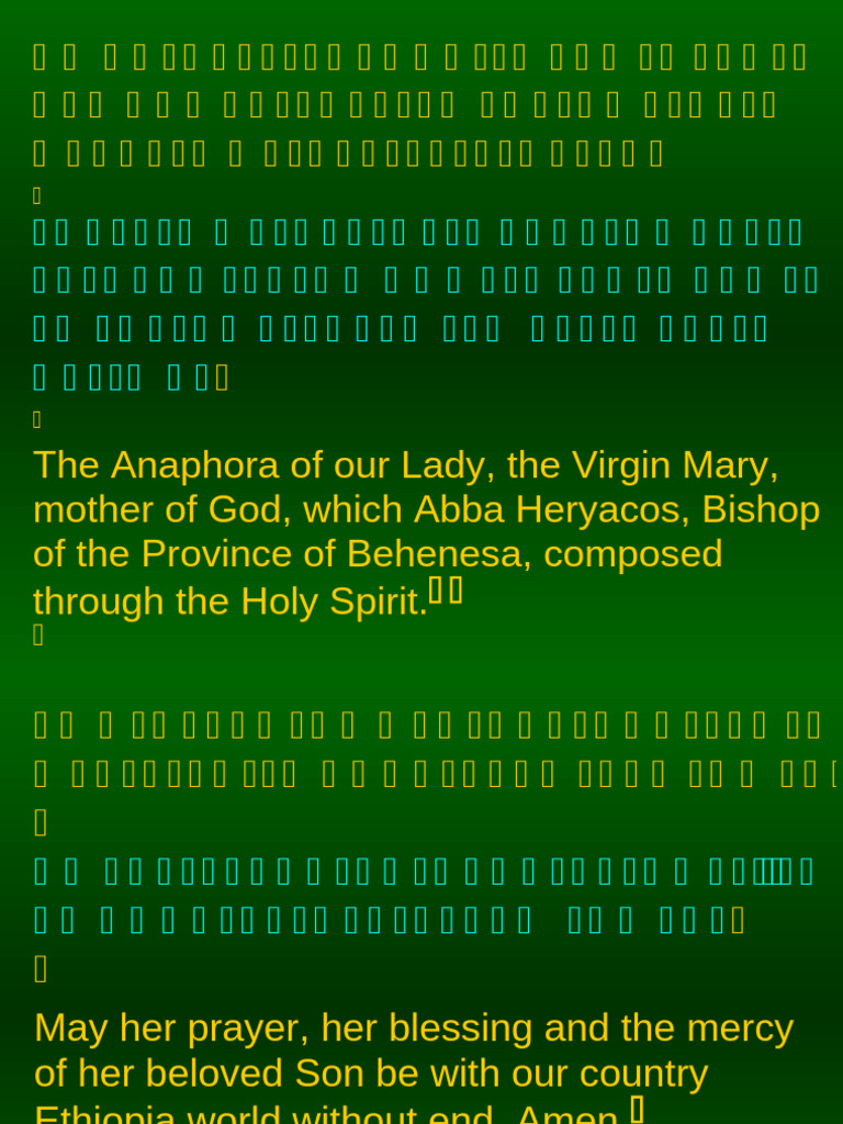 Kidasse Mariam 2 | PDF