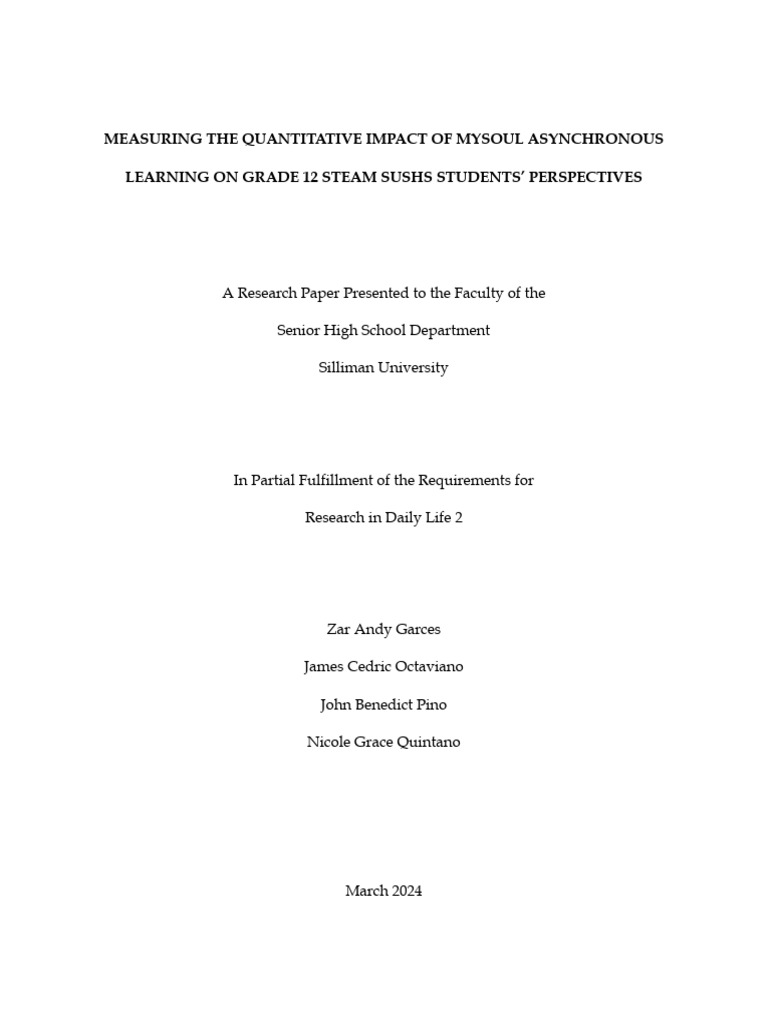 RDL2 Group 5 - Manuscript Draft | PDF