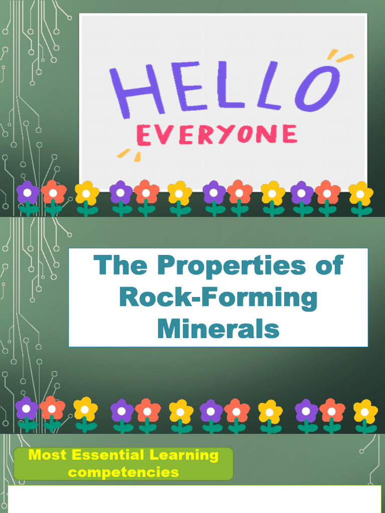 Properties of Rock Forming Minerals | PDF