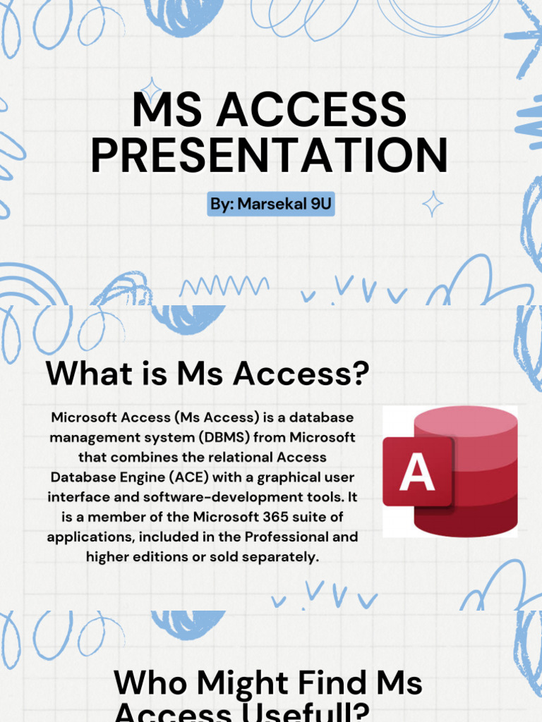 Presentation about Microsoft Access | PDF