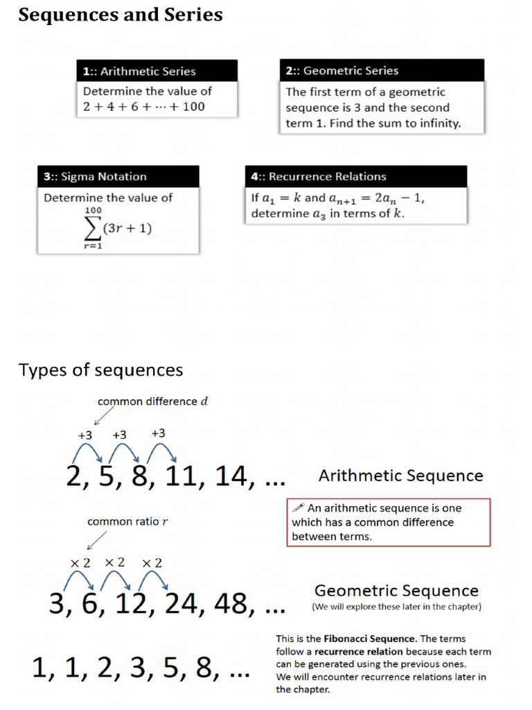 Chapter 3 - Sequences and Series (P2) | PDF